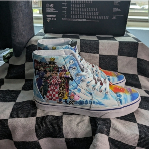 Vans | Shoes | Vans Sk8 Hi X One Piece Men 7 Punk Hazard Multicolor ...